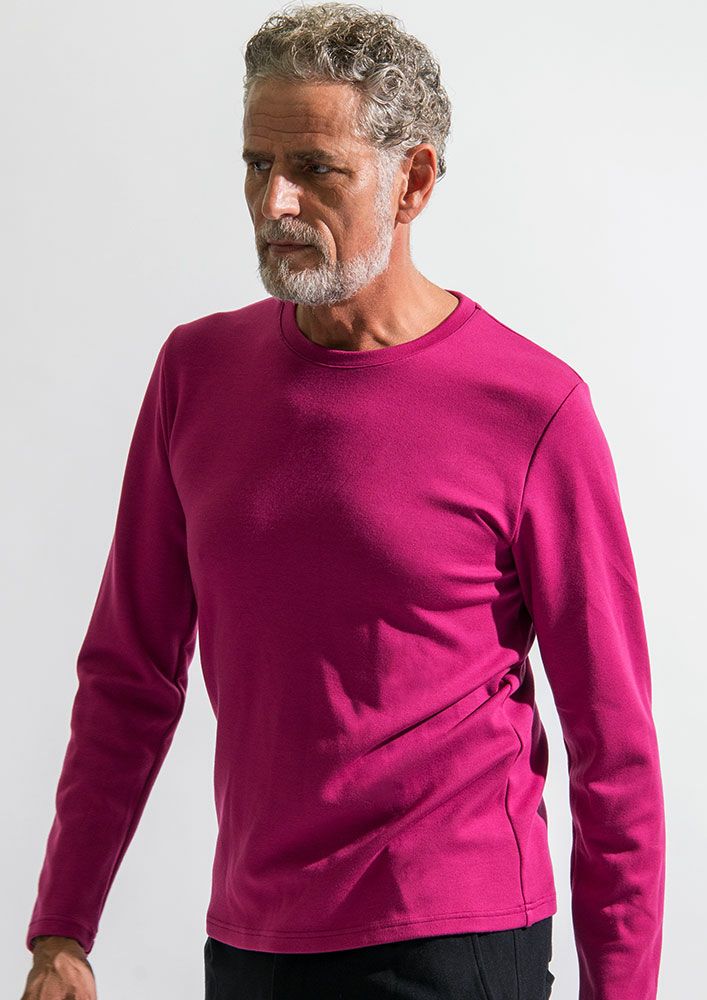 【AKM】DUALWARM MOIST PONTI L/S CREW-NECK -PINK-